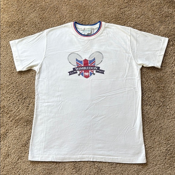 Wimbledon | Shirts | Vintage Wimbledon Tennis And Croquet Ringer Logo ...